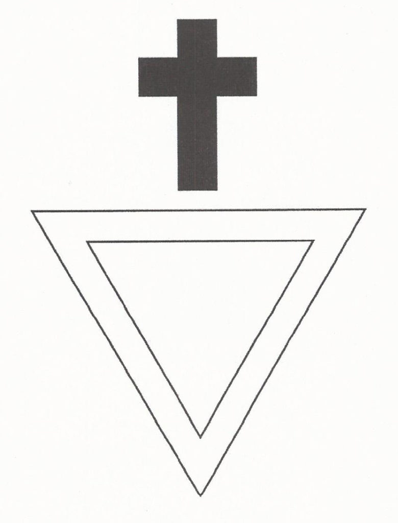 La croix et le triangle du grade de Practicus